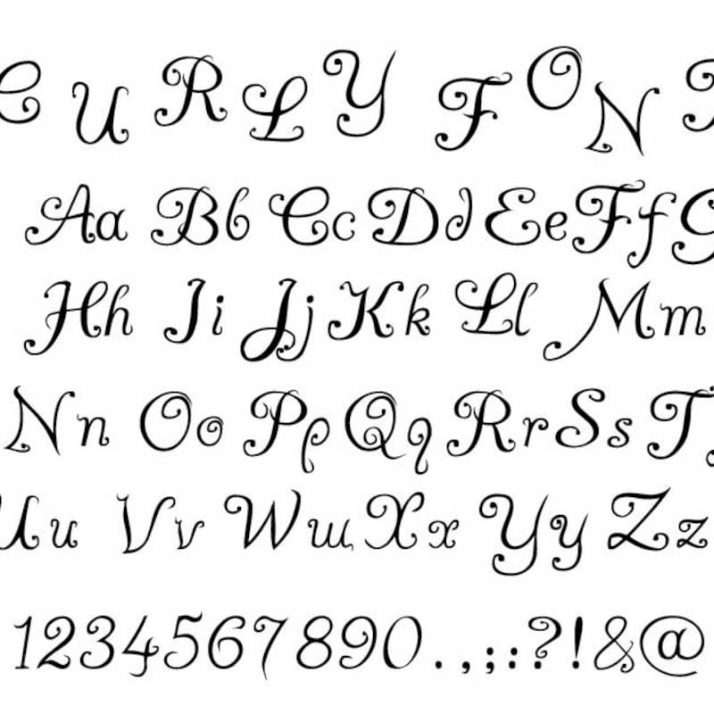 Curlz Font - Etsy