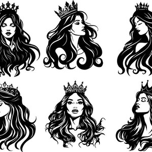 Queen Bundle Svg, Queen Clipart, Queen Cut Files for Cricut, Queen ...