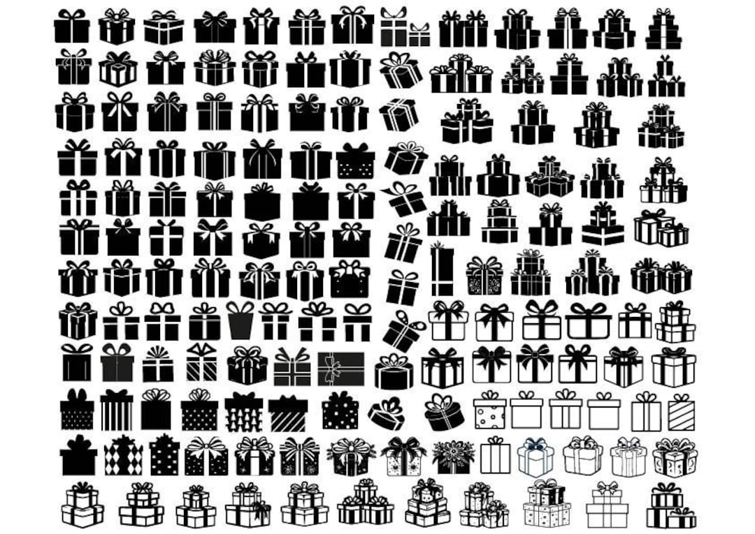 Christmas Gift SVG, Present SVG Bundle, Gift Svg, Present Clipart ...