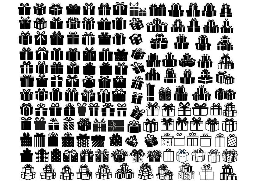 Christmas Gift SVG, Present SVG Bundle, Gift Svg, Present Clipart ...
