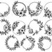 Floral Circle Svg, Flowers Clipart, Flowers Cut Files for Cricut ...