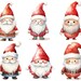 Christmas Gnome Clipart, Watercolor Christmas Gnome Png, Christmas ...