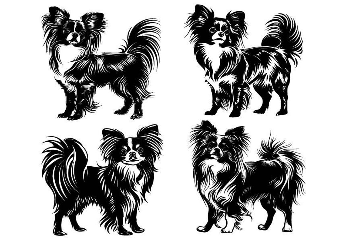Papillon SVG, Papillon Dog Svg, Papillon Clipart, Papillon Cut Files ...