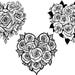 Roses Svg Bundle, Roses Clipart, Roses Vector, Rose Heart Svg, Rose Cut ...