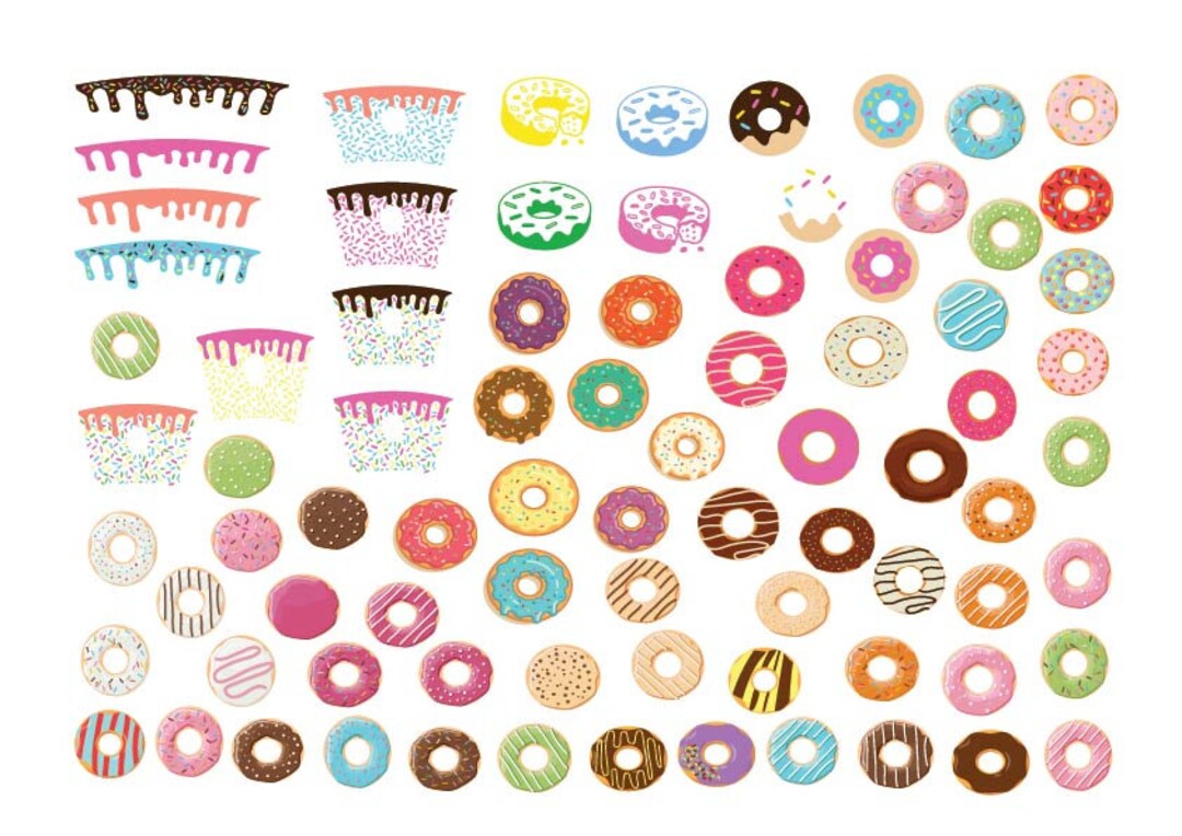 DONUT SVG, Donuts Bundle Svg, Donut Cricut , Donut Clipart, Donuts ...