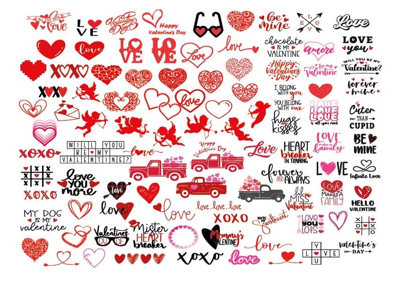 Valentines Day Svg, Happy Valentine Svg, Love Svg, Heart Svg, Cupid Svg ...