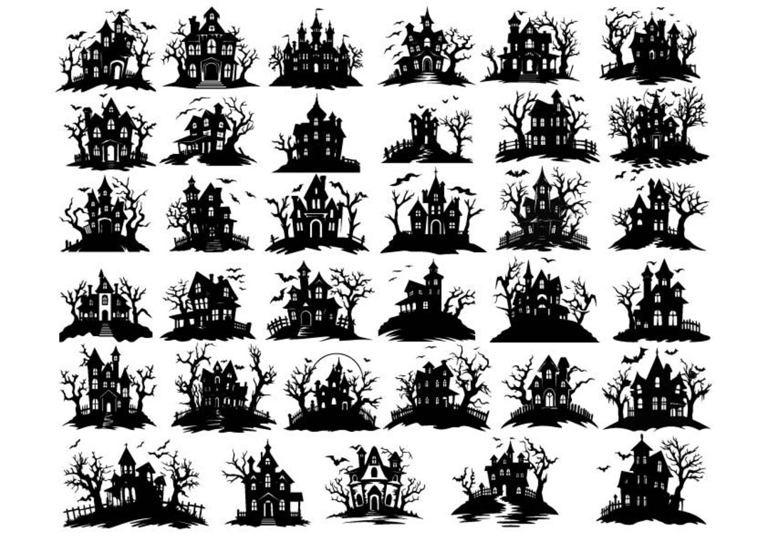 HAUNTED HOUSE SVG , Halloween Bundle Svg, Haunted House Svg Bundle ...