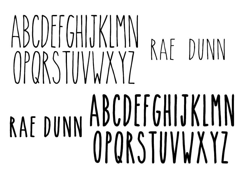 Rae Dunn Font Svg Farmhouse Font Rae Dunn Alphabet SVG - Etsy Canada