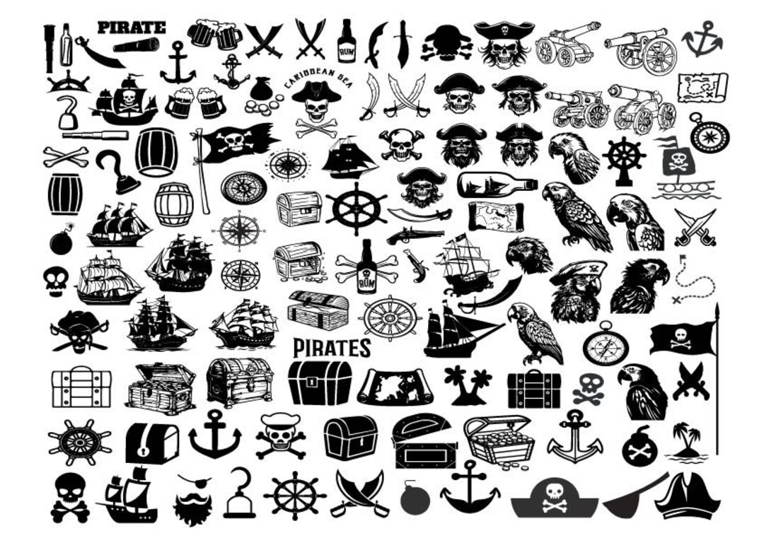 PIRATE SVG, Pirate Bundle Svg, Pirate Bundle Png, Pirate Clipart ...
