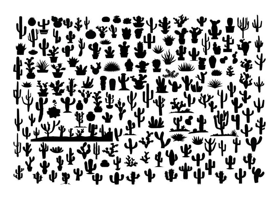 CACTUS SVG BUNDLE, Cactus Cut Files for Cricut , Cactus Clipart, Cactus ...