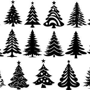 Christmas Tree Svg Bundle, Christmas Svg, Christmas Tree Clipart ...