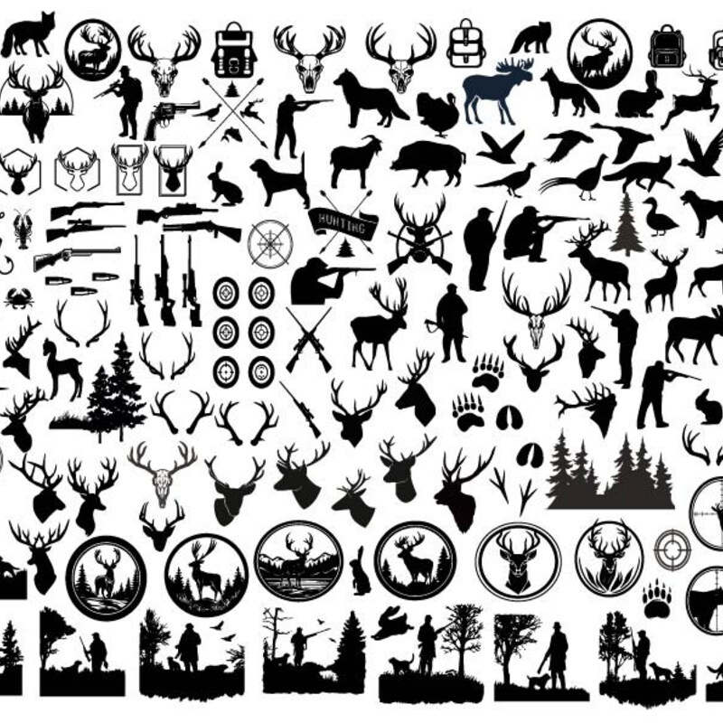 Man Hunting Stencils - Etsy
