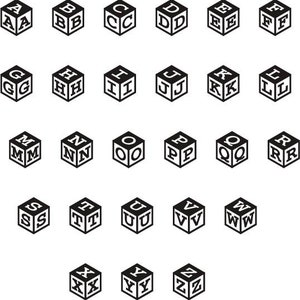 Cube Monogram Svg Font , 5 Cube Font Bundle Svg , Cube Font Cricut ...