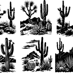 Desert Scene SVG Bundle, Desert Svg, Desert Landscape Svg, Desert Scene ...