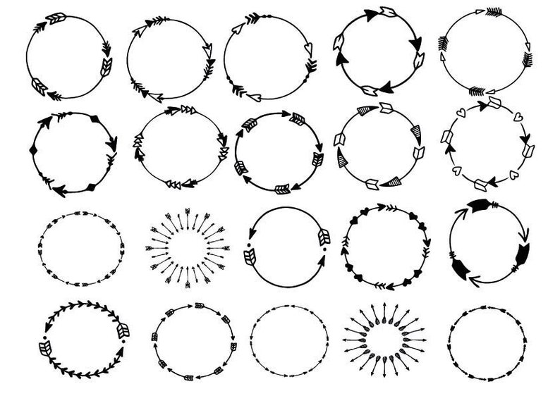 Arrow Wreath Svg , Circle Arrows Svg , Arrows Svg , Circle Arrows ...