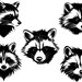 RACCOON SVG, Raccoon Bundle Svg, Raccon Cricut , Raccoon Clipart ...