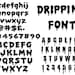 DRIPPING ALPHABET SVG, Dripping Letters Svg,halloween Font Svg,dripping ...