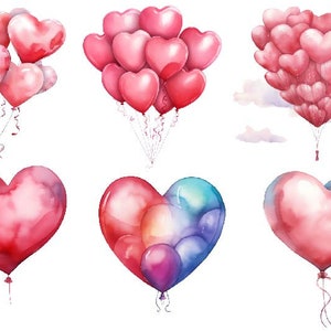 Watercolor Valentines Clipart, Valentine's Day Clipart, Valentines ...