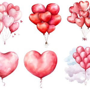 Watercolor Valentines Clipart, Valentine's Day Clipart, Valentines ...