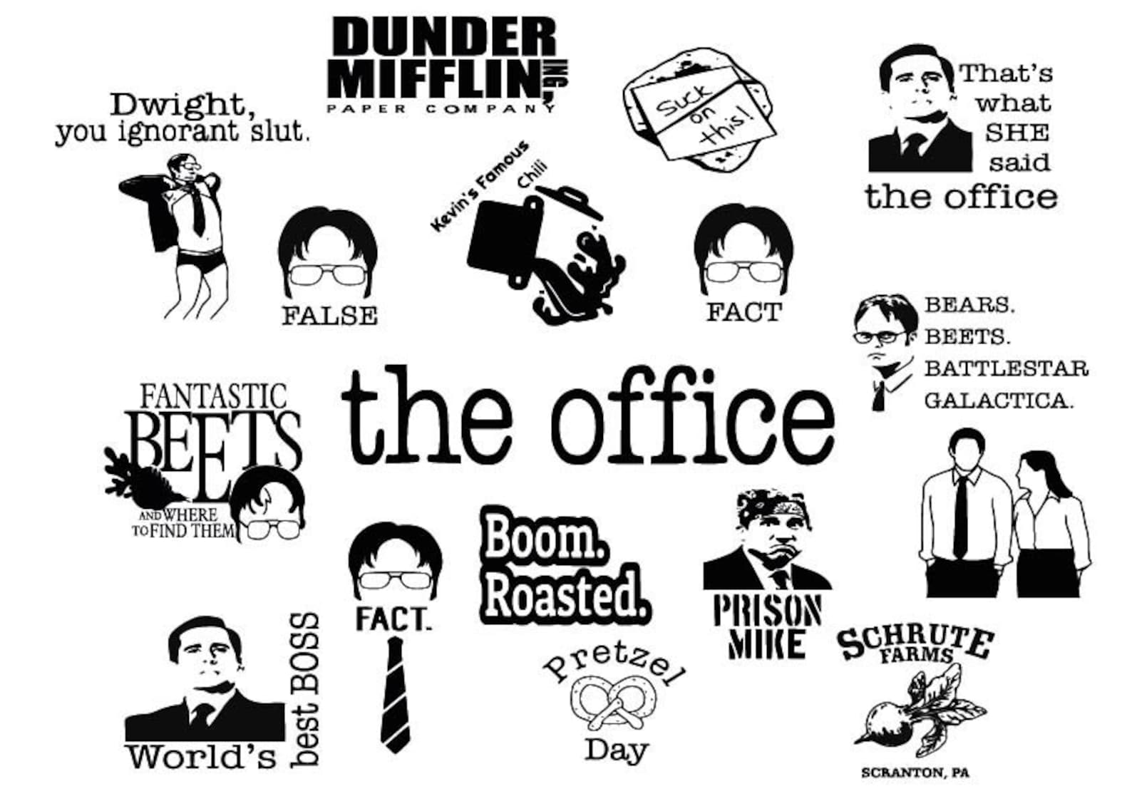 THE OFFICE SVG , the Office Bundle Svg , the Office Files for Cricut ...