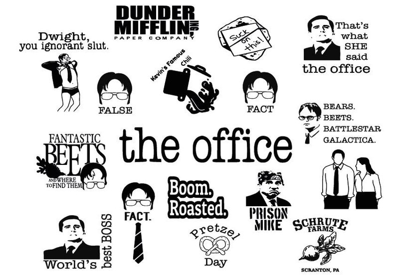 THE OFFICE SVG , the Office Bundle Svg , the Office Files for Cricut ...