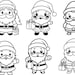 Cute Santa Claus Clipart, Santa SVG, Christmas Svg, Cartoon Santa Claus ...