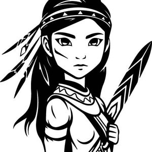 Native American Svg Bundle, Warrior Girl Svg, Native American Clipart ...