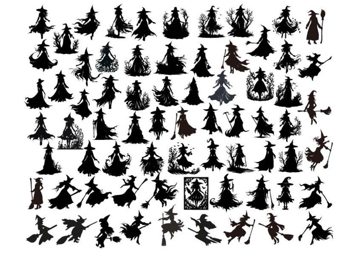 WITCH SVG, Witch Bundle Svg, Halloween Svg, Halloween Witch Svg, Witch ...