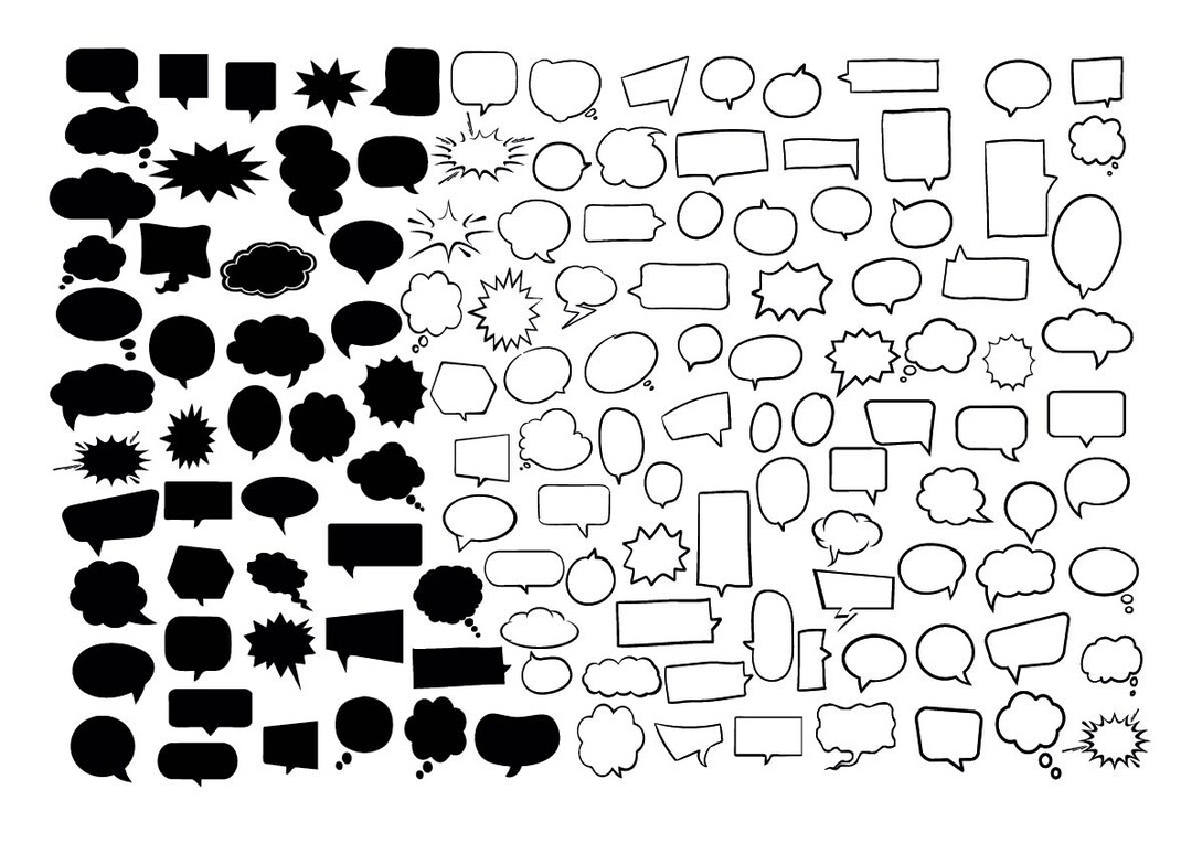 SPEECH BUBBLE SVG , Comic Speech Bubble Svg , Speech Bubble Clipart ...