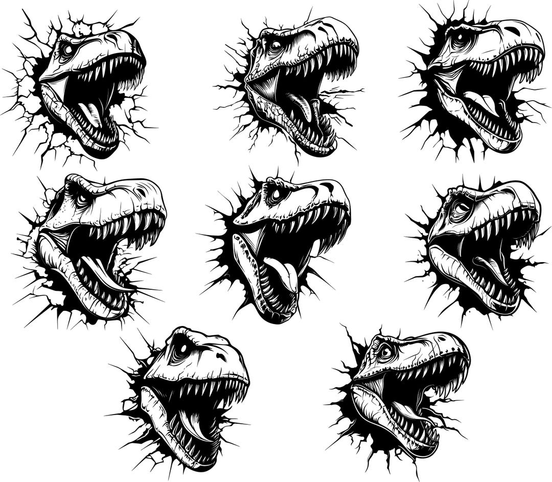 T Rex Svg, Dinosaur Svg, Tyrannosaurus Rex Svg, T Rex Clipart, T Rex ...