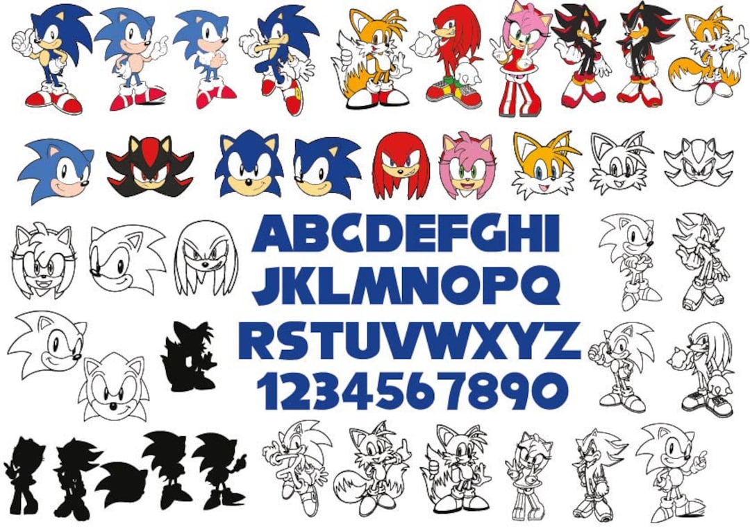 The HEDGEHOG SVG, SONIC Svg, the Hedgehog Svg Files for Cricut, Sonic ...
