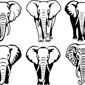 Elephant Svg Bundle, Elephant Svg, Elephant Clipart, Elephant Files for ...