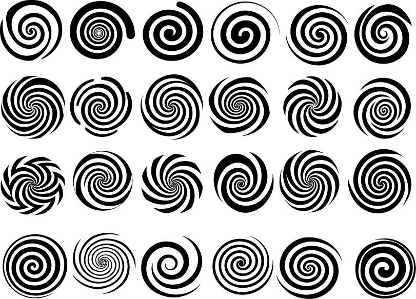 Spiral SVG Bundle, Hypnotic Spiral Svg, Spiral Clipart, Swirl Svg ...