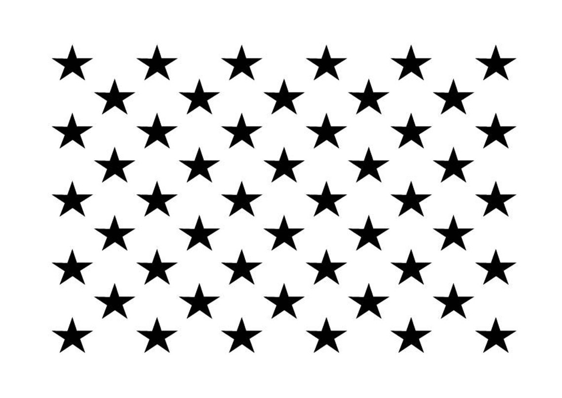 50 USA STARS , 50 Stars Cut Files , American Flag Stars Svg, 50 Stars ...