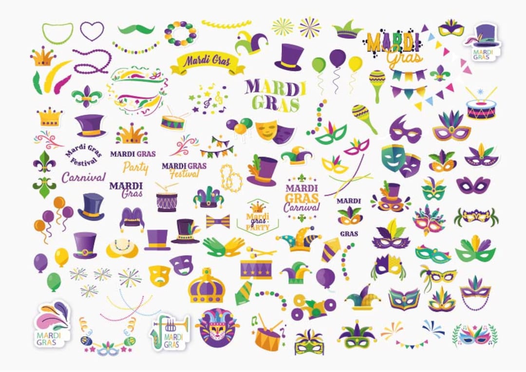 Mardi Gras SVG Bundle , Louisiana SVG, New Orleans SVG, Mardi Gras ...