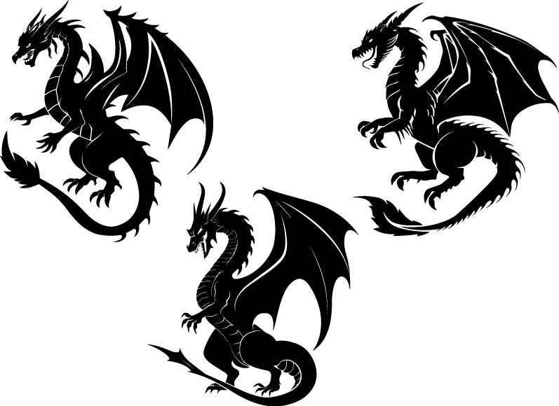 Dragon Svg Bundle, Dragon Vector, Dragon Cut File for Cricut, Dragon ...