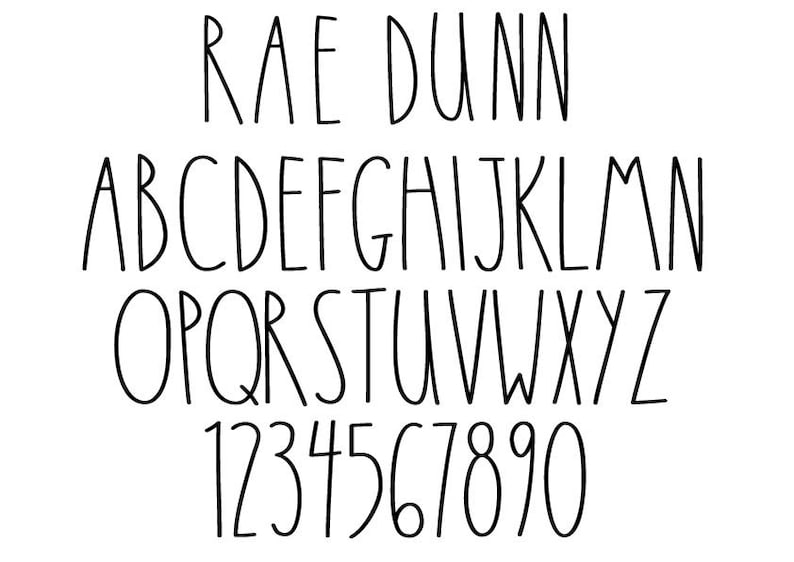 Rae Dunn Font Svg Farmhouse Font Rae Dunn Alphabet SVG - Etsy Canada