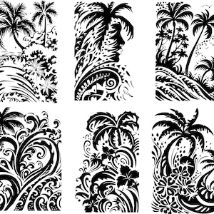 Hawaiian Theme Svg, Tropical Svg, Tropical Clipart, Tropical Cut Files ...