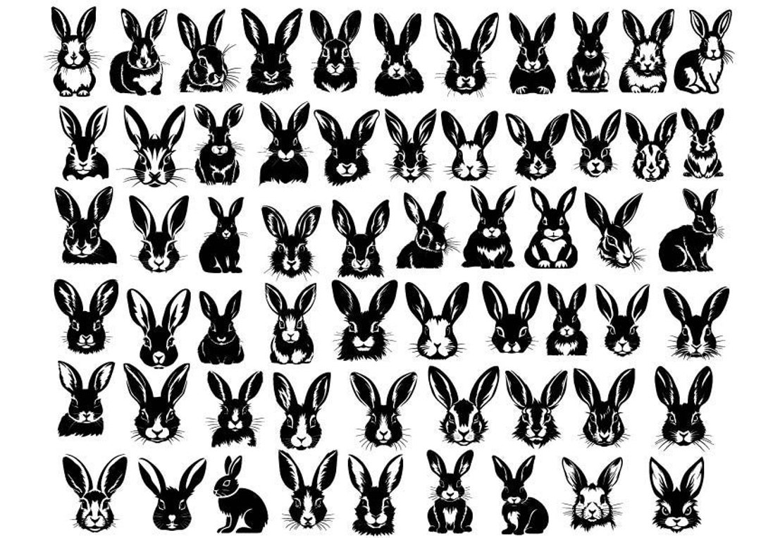 Easter Bunny Svg, Bunny Bundle Svg, Rabbit Bundle Svg, Easter Svg ...