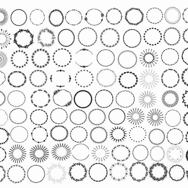 Circle Svg - Etsy