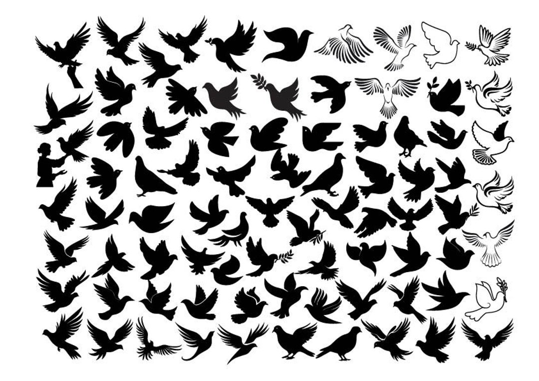 Doves Svg, Dove Bundle Svg, Dove Clipart, Dove Cut Files for Cricut ...