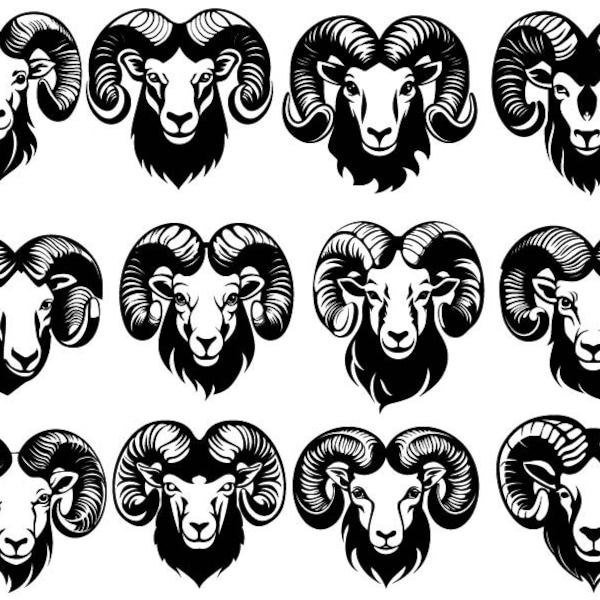 Rams Svg - Etsy