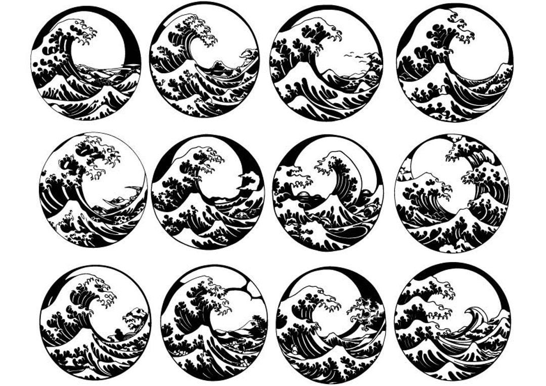 Wave Svg, Wave Bundle Svg, Wave Cut Files , Wave Clipart , Wave Cricut ...