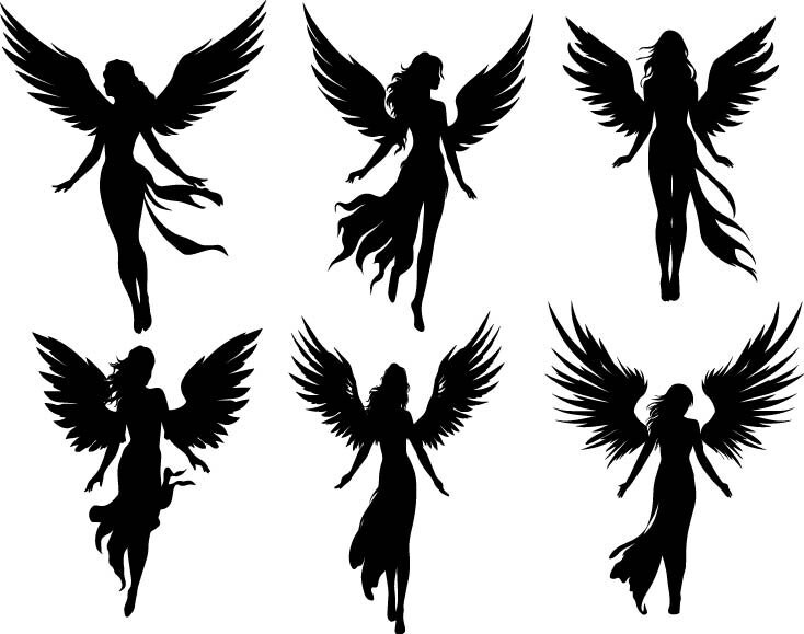 ANGEL SVG Bundle, Heaven Vector, Angel Cut Files for Cricut, Angels ...