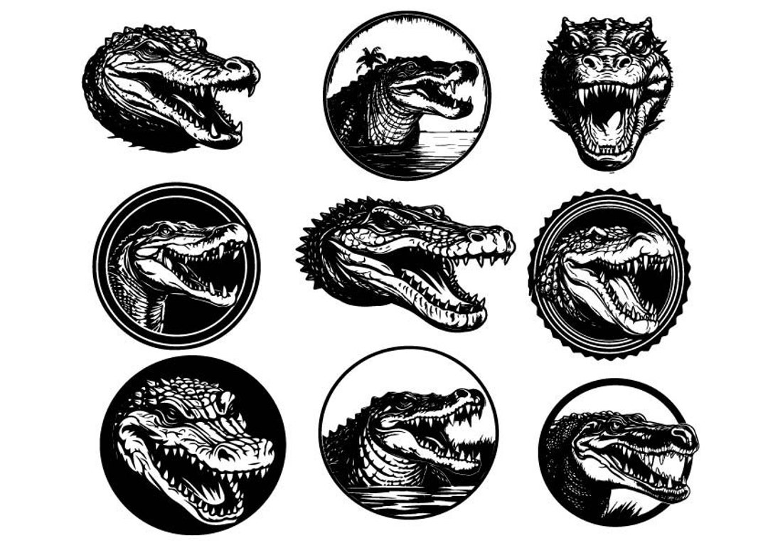 Crocodile SVG, Crocodile Files for Cricut, Crocodile Clipart, Crocodile ...