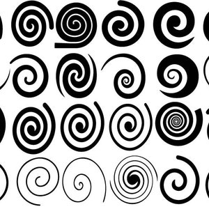 Spiral SVG Bundle, Hypnotic Spiral Svg, Spiral Clipart, Swirl Svg ...