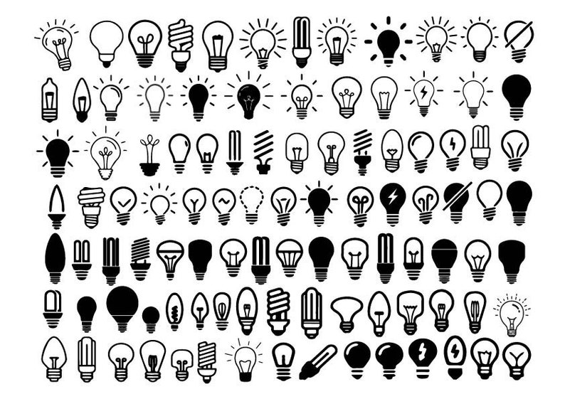 Light Bulb SVG Bundle, Light Bulb PNG Bundle, Light Bulbs Svg, Light ...