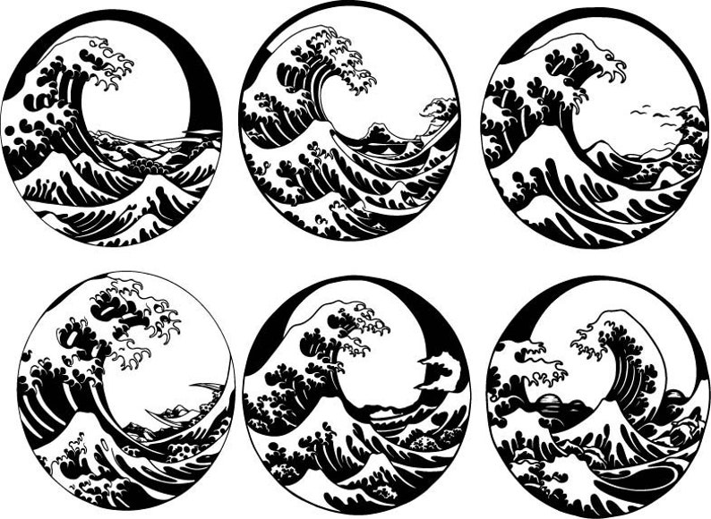 Wave Svg, Wave Bundle Svg, Wave Cut Files , Wave Clipart , Wave Cricut ...