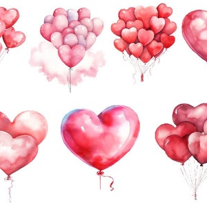 Watercolor Valentines Clipart, Valentine's Day Clipart, Valentines ...