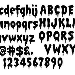 DRIPPING ALPHABET SVG, Dripping Letters Svg,halloween Font Svg,dripping ...